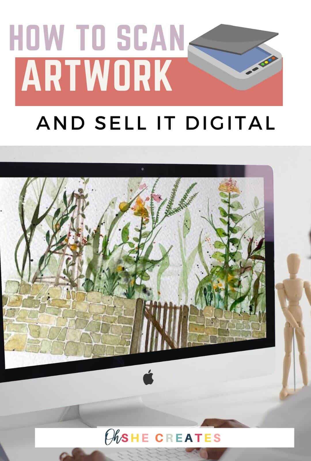 How to scan artwork for sale