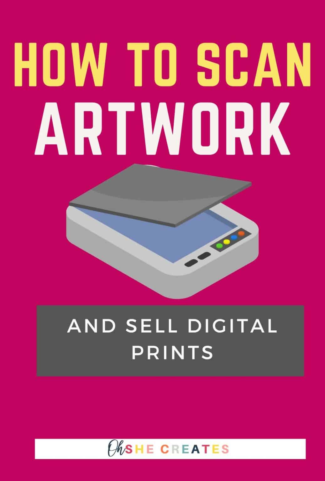 How to scan artwork for sale