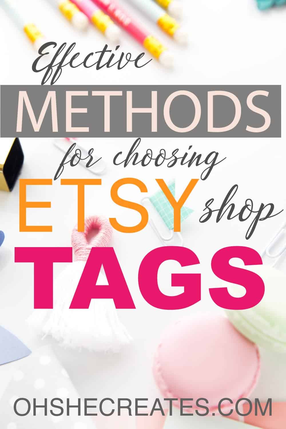 Etsy shop tags
