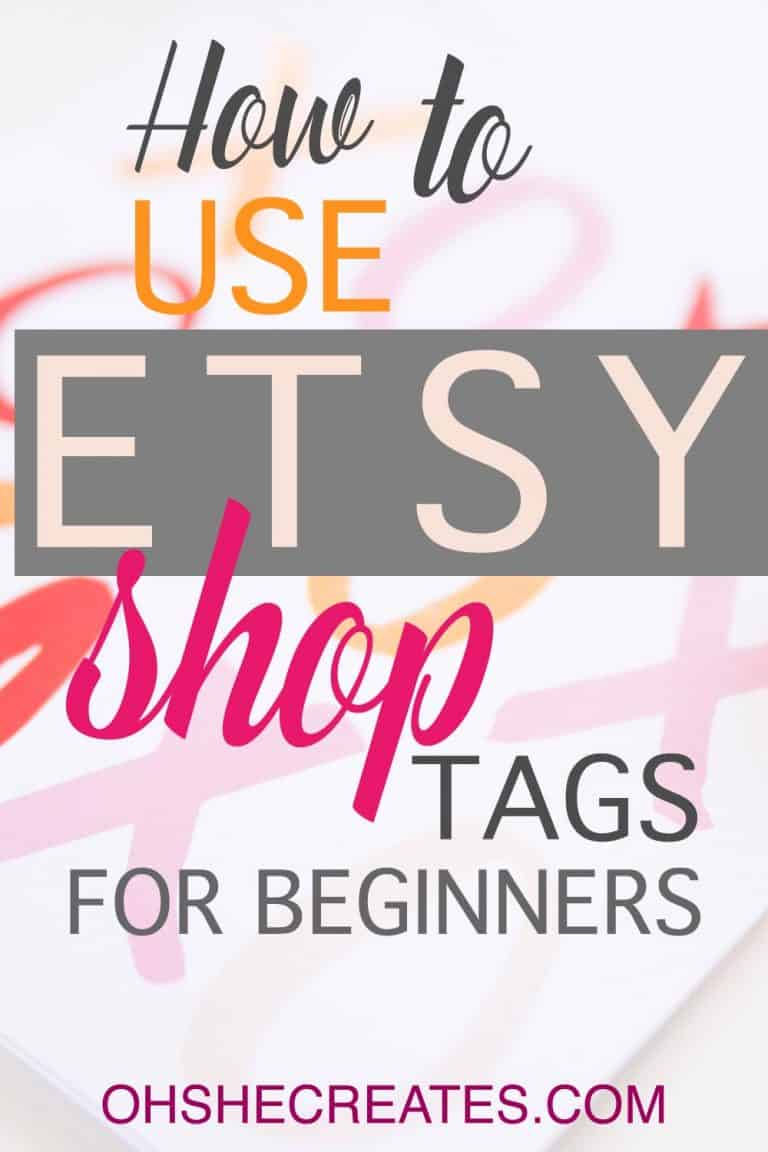 Etsy shop tags
